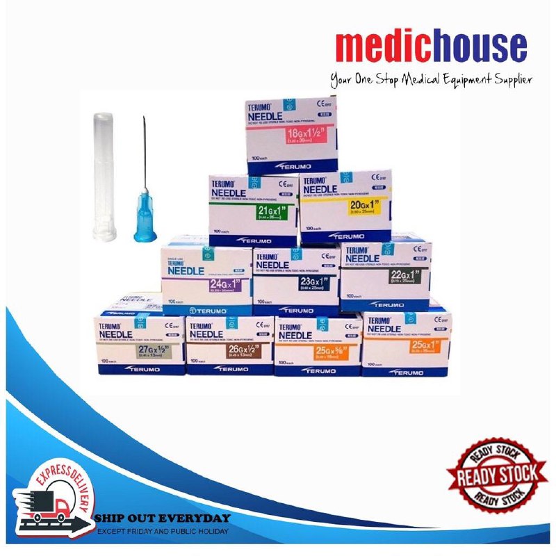 TERUMO NEOLUS NEEDLE 100’S/BX 20G/22G/26G/27G - Medichouse
